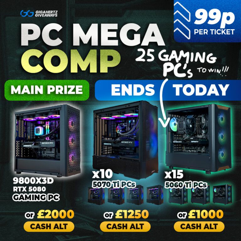 PC Mega Comp | 25x Gaming PCs to win! - Gigahertz Giveaways